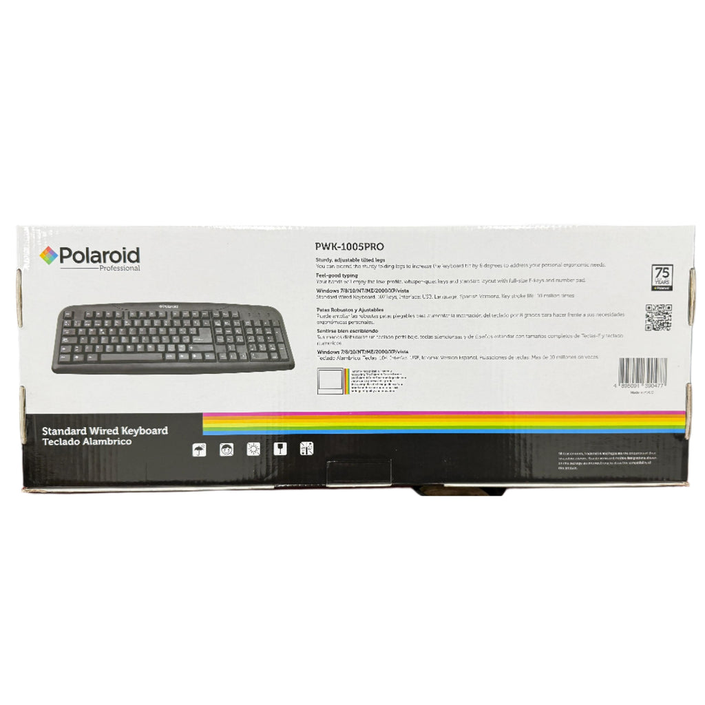 Polaroid PWK1005PRO Wired Keyboard 107-Key – Electro Vision Inc