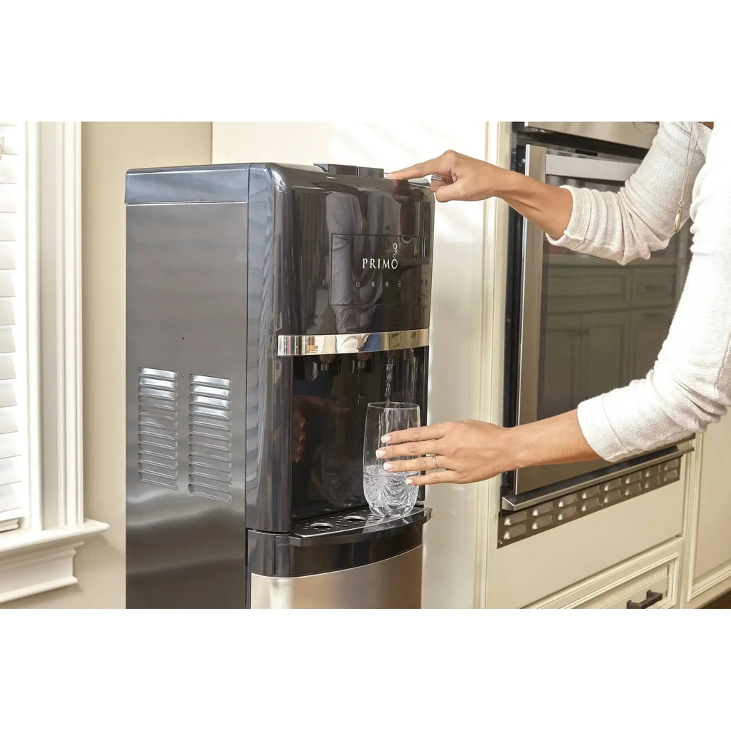 Primo 900130 Deluxe Bottom Load Black and Stainless Water Dispenser ...