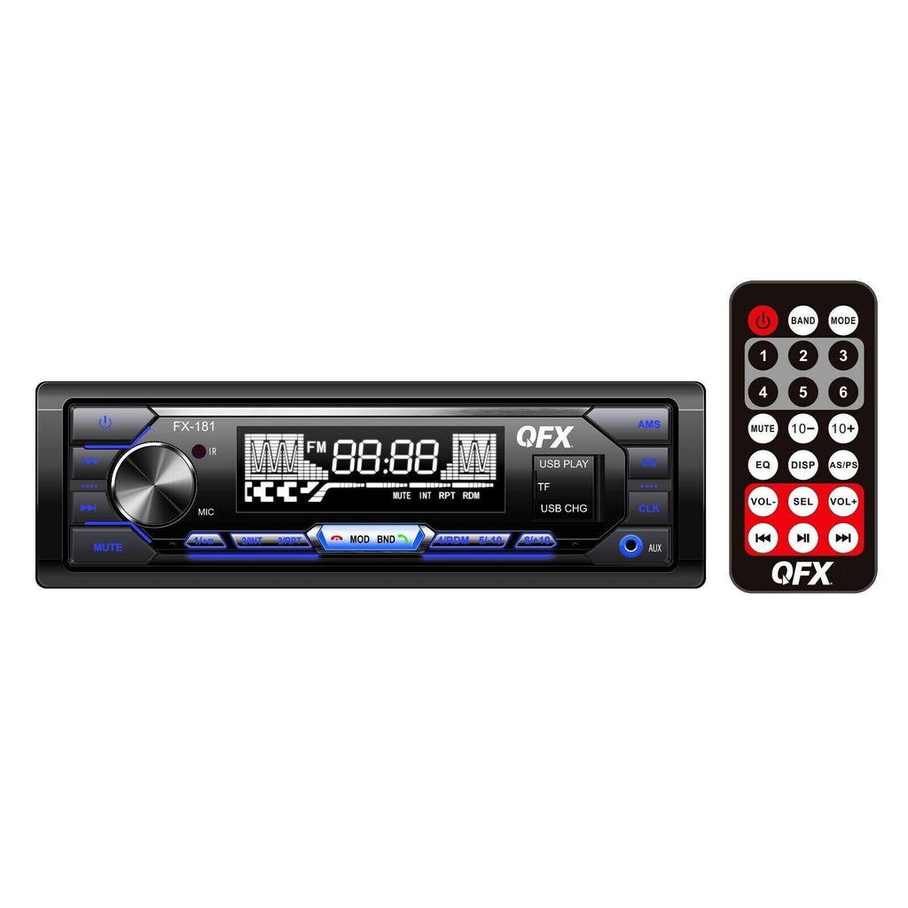 QFX FX-181 Bluetooth Car Stereo with AM/FM Radio – Electro Vision Inc