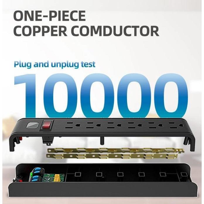 Tiffcofio ABP104 Power Strip 4 Feet with 6 Outlets - 2 Pack – Electro ...