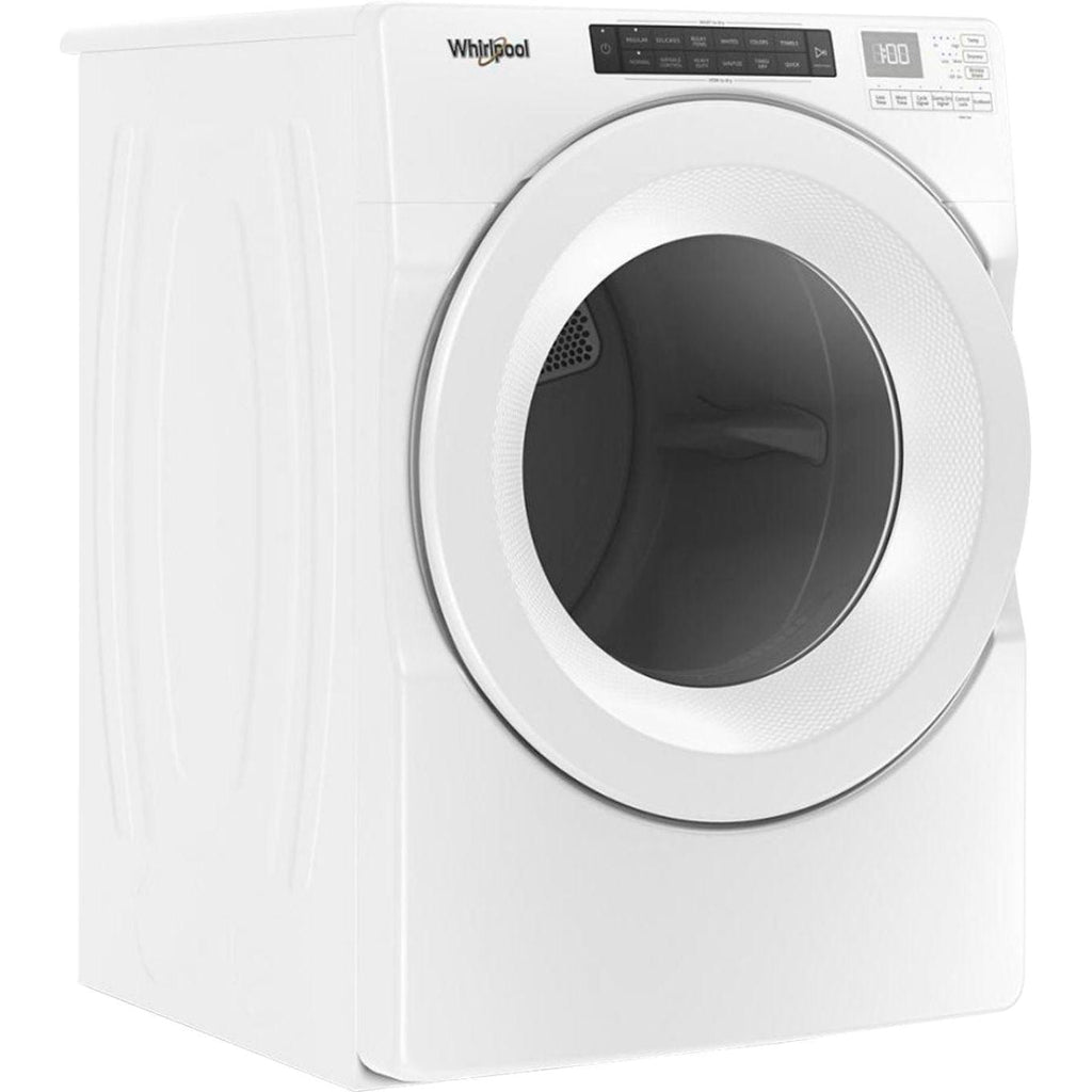 Whirlpool WED560LHW 7.4 CF 240-Volt White Electric Vented Dryer with I ...